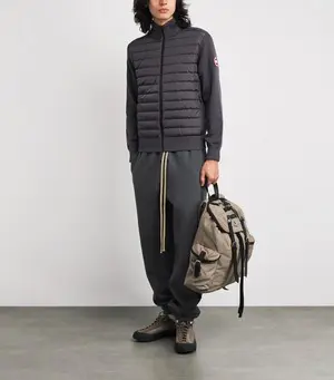 Canada Goose Down-merino Wool Hybridge Puffer Jacket - Grey
