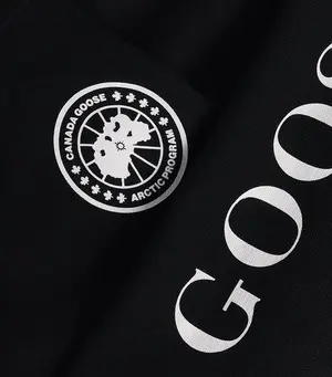 Canada Goose Organic Cotton Graphic Rove Zip-up Hoodie - Black