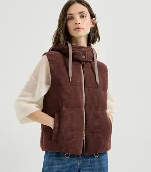 Brunello Cucinelli Stretch-cotton Down Gilet