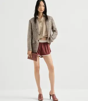 Brunello Cucinelli Cotton Organza Shirt - Brown