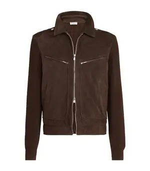 Brunello Cucinelli Suede Jacket - Brown