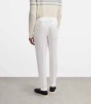 BOSS Linen Tailored Trousers