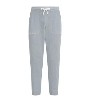 Brunello Cucinelli Cotton Ribbed Sweatpants - Grey