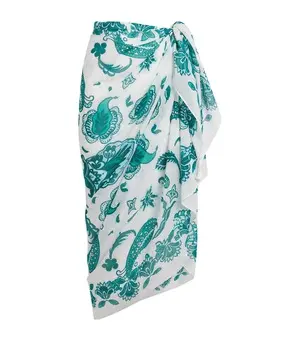 Heidi Klein Cotton-silk Kos Long Sarong - Green