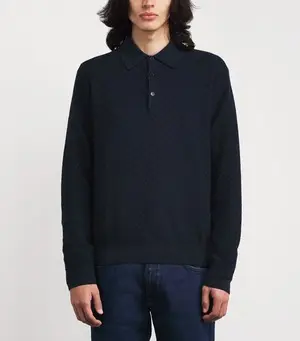 Brioni Cotton-silk-cashmere Polo Shirt