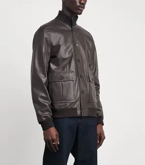 VALSTAR Leather Ino Bomber Jacket