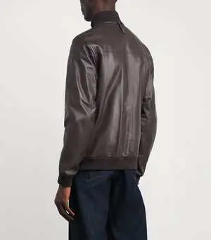 VALSTAR Leather Ino Bomber Jacket
