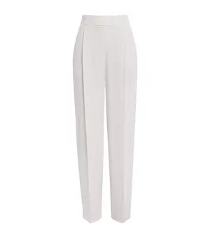 Agnona Pleated Tailored Trousers - Grey