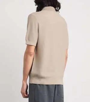 Vince Wool-blend Jacquard Polo Shirt