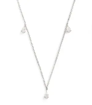 Harrods Gold And Diamond Necklace - White