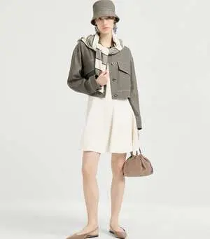 Brunello Cucinelli Cotton Twill Denim-effect Jacket - Green