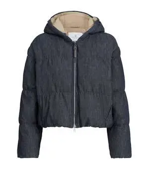 Brunello Cucinelli Cotton Padded Jacket - Blue
