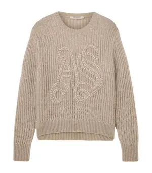 ALLSAINTS Wool-blend Chain Sweater - White