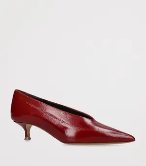Le Monde Beryl Patent Leather Babouche Pumps
