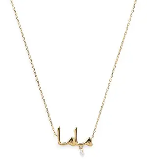 PERSEE Mama Diamond Necklace - Gold