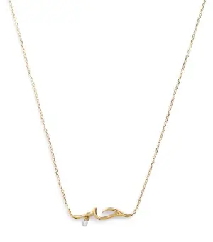 PERSEE Yellow And Diamond Love Necklace - Gold