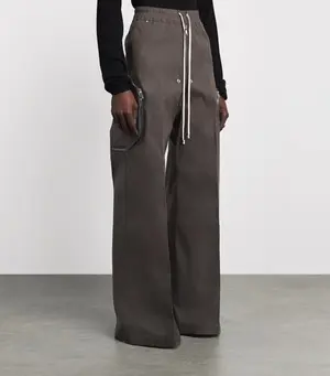 Rick Owens Heizer Belas Cargo Trousers - Brown