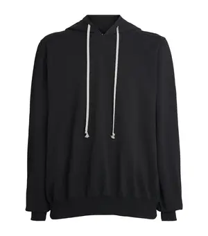 Rick Owens Cotton Oversized Hoodie - Black