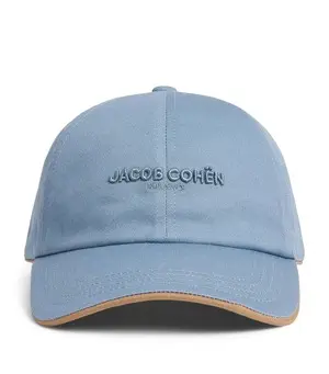 Jacob Cohen Cotton Logo Baseball Cap - Blue
