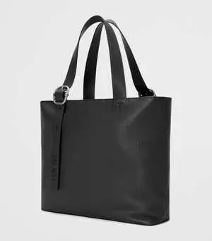 Loewe Grained Calfskin Loop Tote Bag - Black