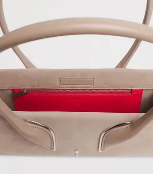 CHRISTIAN LOUBOUTIN Venus Leather Baguette Shoulder Bag - Beige