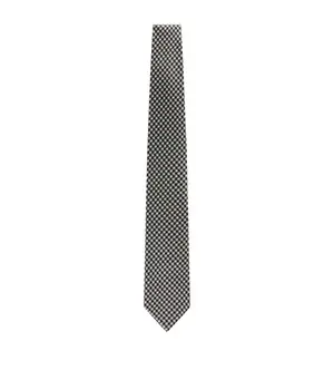 TOM FORD Silk Jacquard Tie - Beige