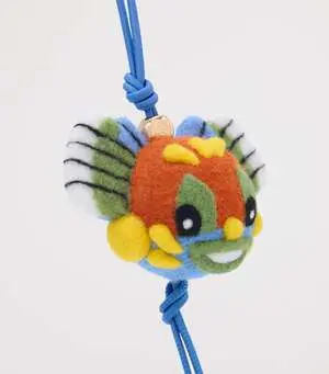 Loewe X Louis Wain Wool Felt Knight Cat Charm