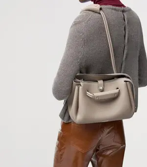 Loewe Grained Leather Madrid Shoulder Bag
