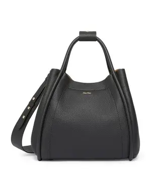 Max Mara Small Leather Marine Top-handle Bag - Black