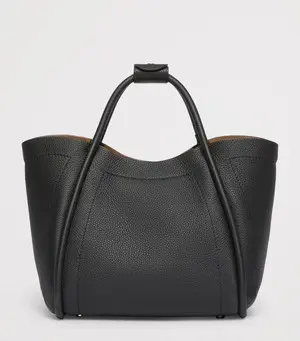 Max Mara Small Leather Top-handle Bag - Black