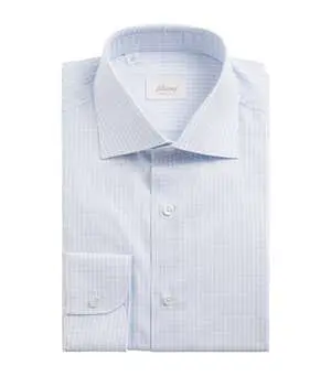 Brioni Cotton Check Shirt - White