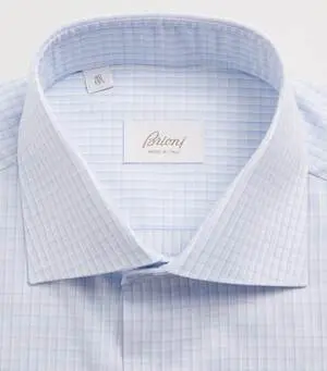 Brioni Cotton Check Shirt