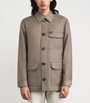 Brioni Wool Padded Field Jacket