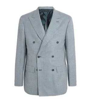 Brioni Wool-silk-linen Soffio Blazer - Blue