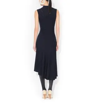 Alaïa Virgin Wool Sculpting Midi Dress