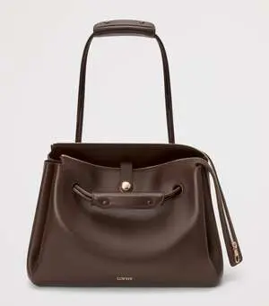 Loewe Large Grained Leather Madrid Shoulder Bag - Brown