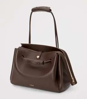 Loewe Large Grained Leather Madrid Shoulder Bag - Brown
