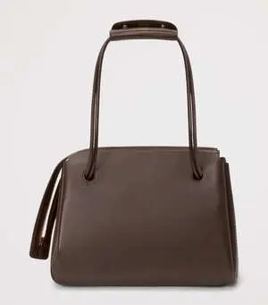 Loewe Large Grained Leather Madrid Shoulder Bag - Brown