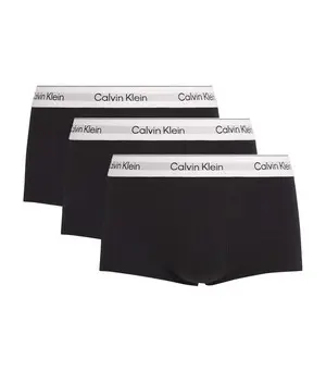 Calvin Klein Stretch-cotton Low Rise Icon Boxer Briefs - Black