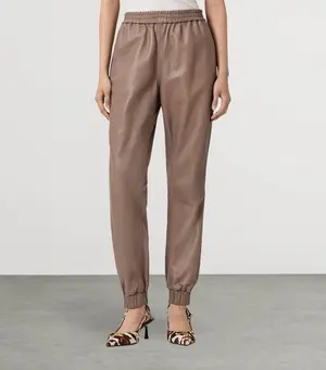 ALLSAINTS Leather Jen Sweatpants