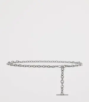 Alexander McQueen T-bar Chain Belt - Neutral