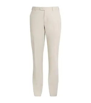 Brioni Wool Tailored Trousers - Nude