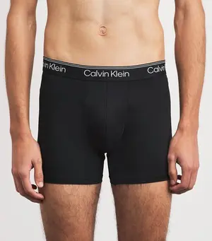 Calvin Klein Microfiber-stretch Boxer Briefs - Black