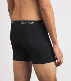Calvin Klein Microfiber-stretch Boxer Briefs - Black
