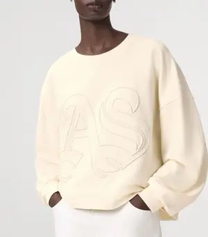 ALLSAINTS Cotton Logo Sweatshirt - White