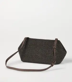 Brunello Cucinelli Leather Beaded Clutch