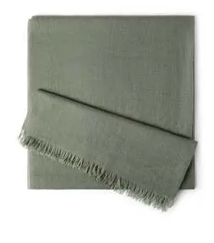 Brunello Cucinelli Cashmere-silk Scarf - Green