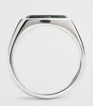 Tom Wood Cushion Kambaba Ring - Silver