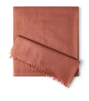 Brunello Cucinelli Cashmere-silk Scarf - Red