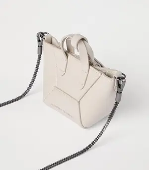 Brunello Cucinelli Mini Leather Bc Duo Tote Bag